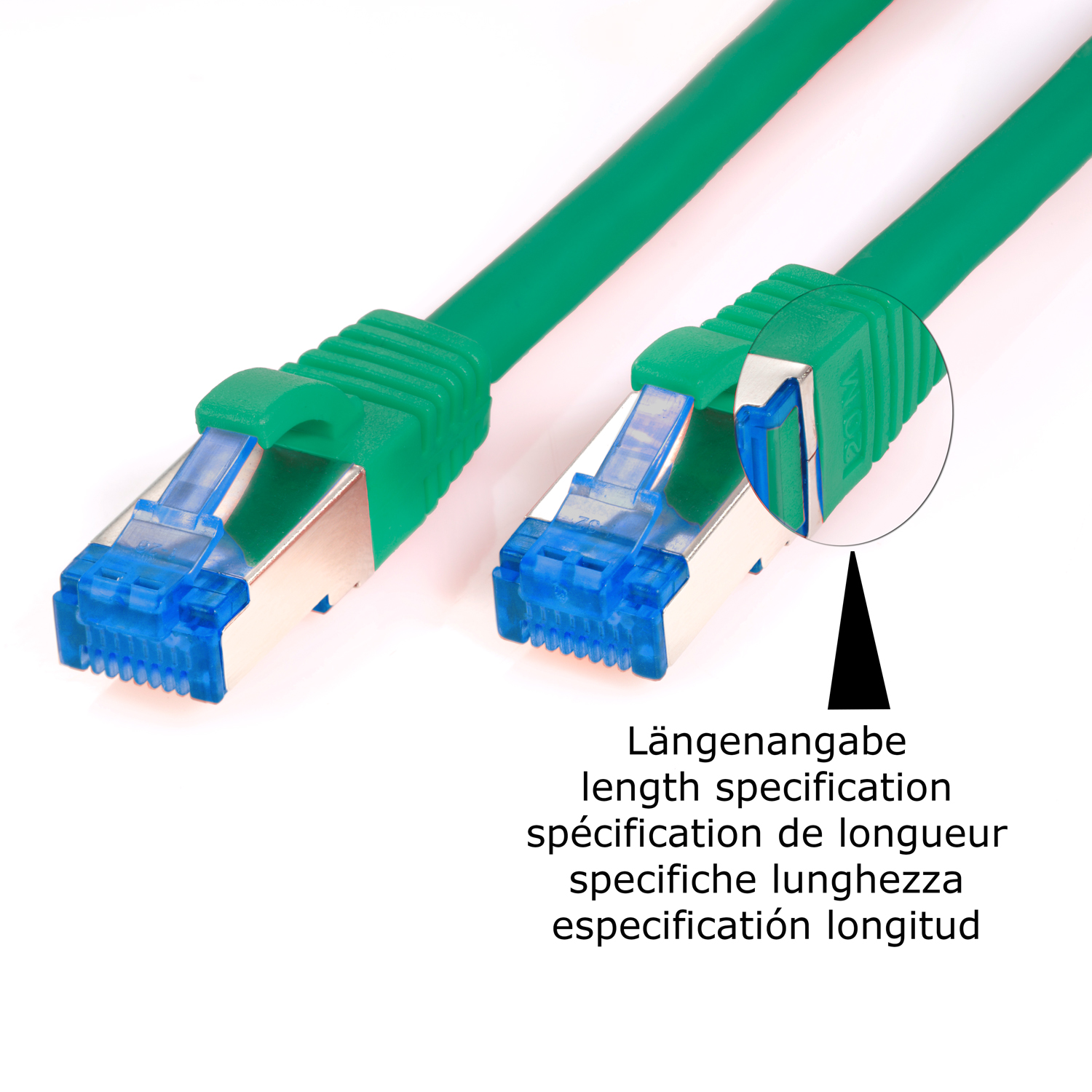 0,25-30m CAT.6A Netzwerkkabel SFTP Patchkabel Ethernet Kabel LAN ...