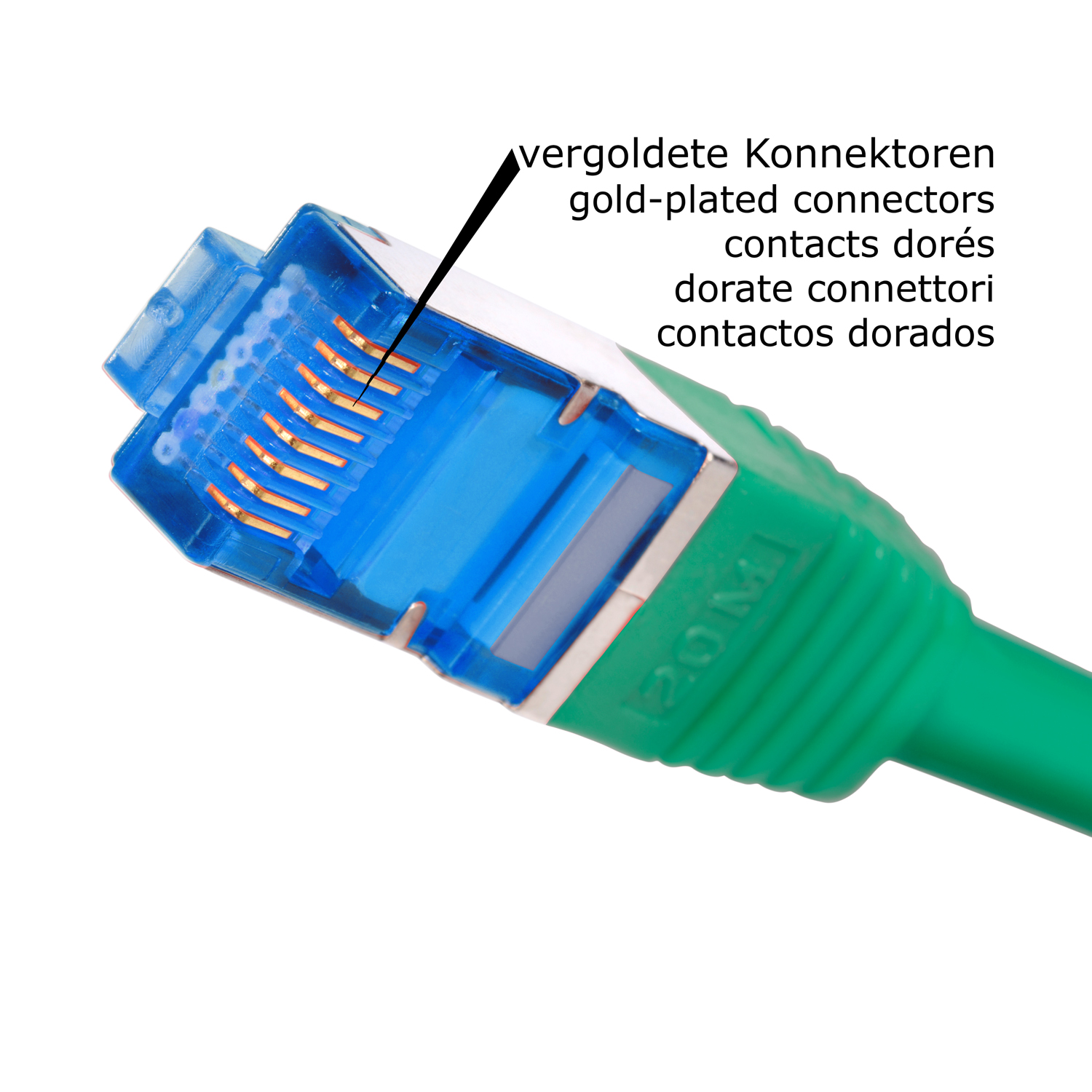 0,25-30m CAT.6A Netzwerkkabel SFTP Patchkabel Ethernet Kabel LAN ...